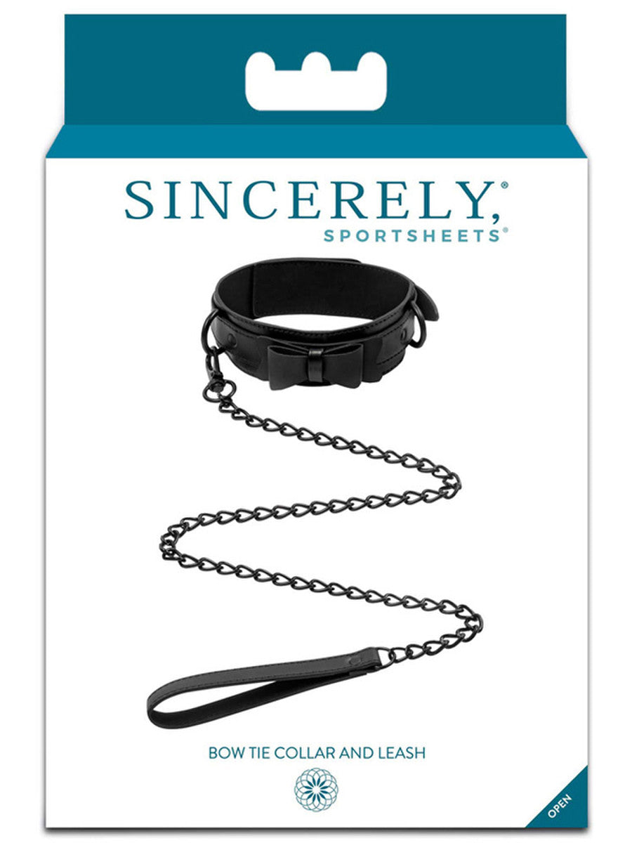 SINCERELY BOW TIE COLLAR LEASH