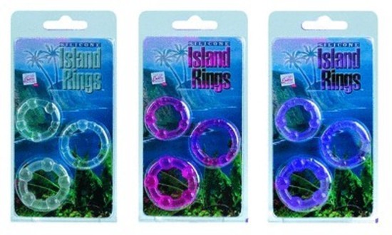 Silicone Island Rings Purple
