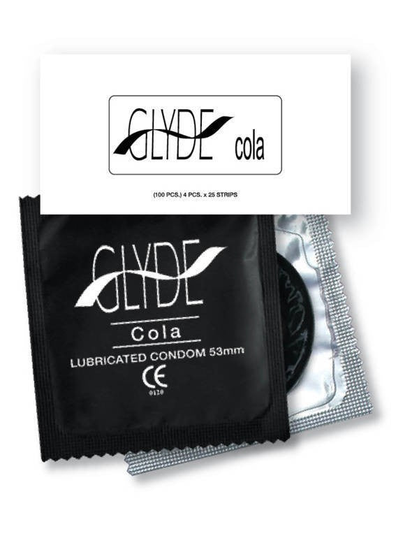 GLYDE Cola 53mm Condom 100 Bulk