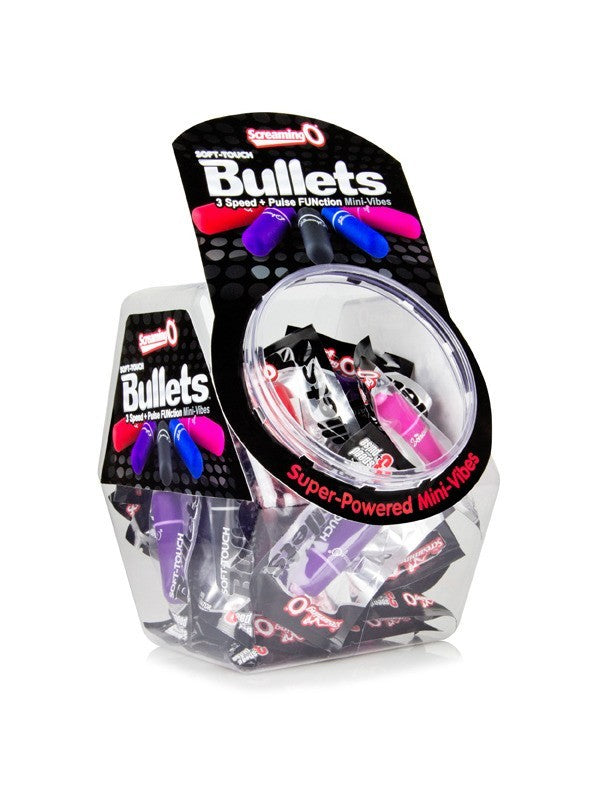 Screaming O Soft Touch Bullets Candy Bowl (40 pack)