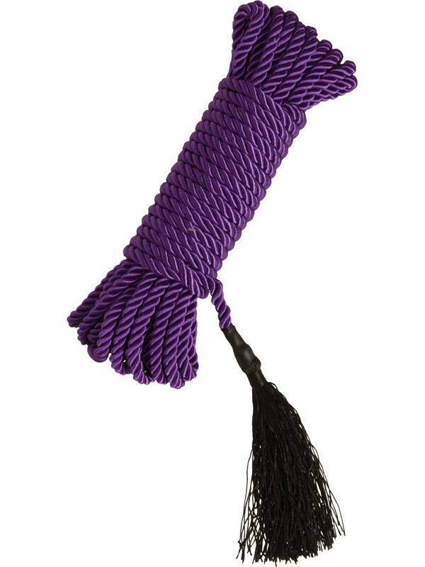 Black Rose Bondage Rope Purple