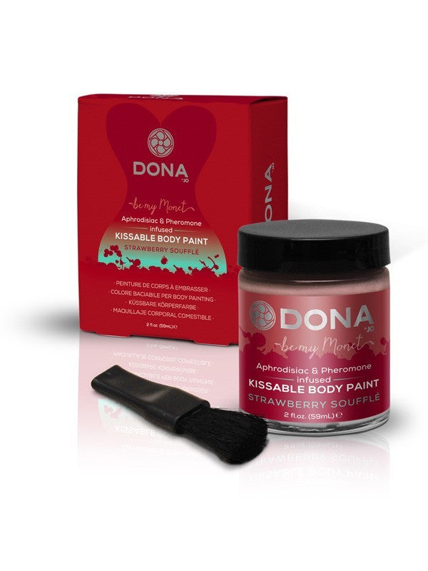 DONA Kissable Body Paint Strawberry Souffle 2oz/59ml
