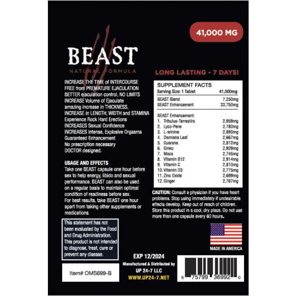 Beast - Natural Formula Performance Pill