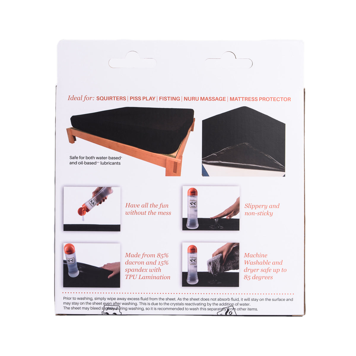 Black Waterproof Fitted Sheet